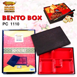 Jual PC1110K New Arrivals Bento set/ PC1110K Bento Box Melamin golden ...