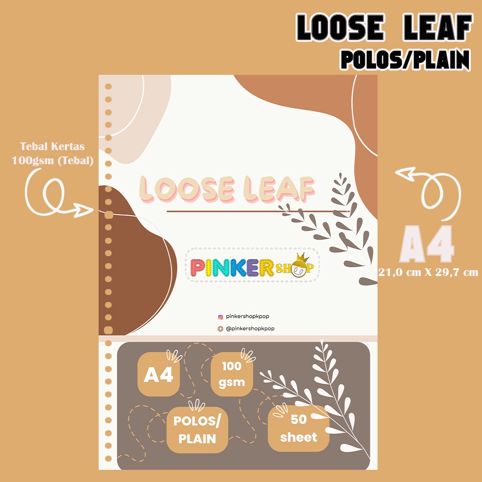 Jual A4 Loose leaf HVS 100gsm- POLOS by pinkershop | Shopee Indonesia