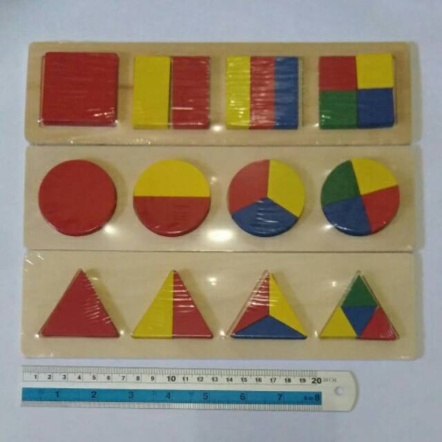 Jual Puzzle Pecahan Fraksi Geometri | Shopee Indonesia