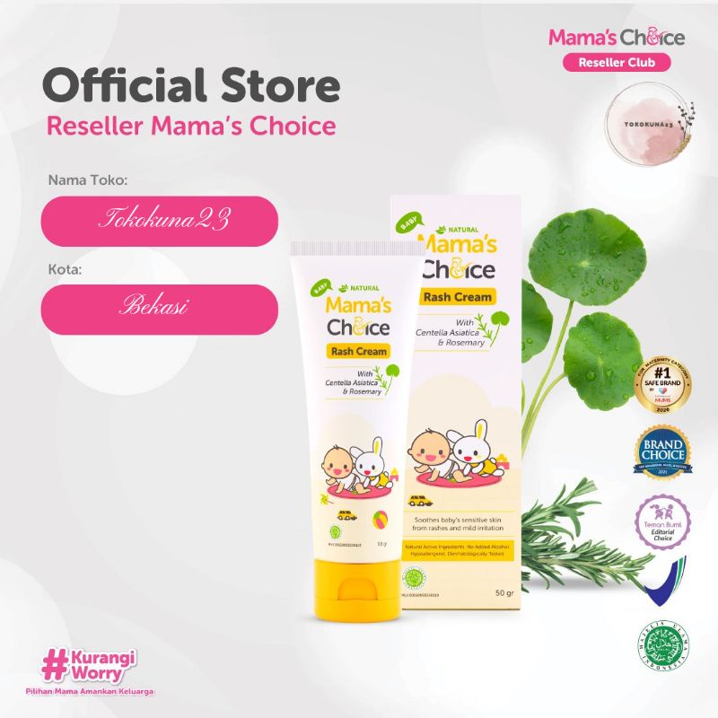 Jual Baby Cream Ruam Popok dan Badan Mama's Choice - Baby Rash Cream ...