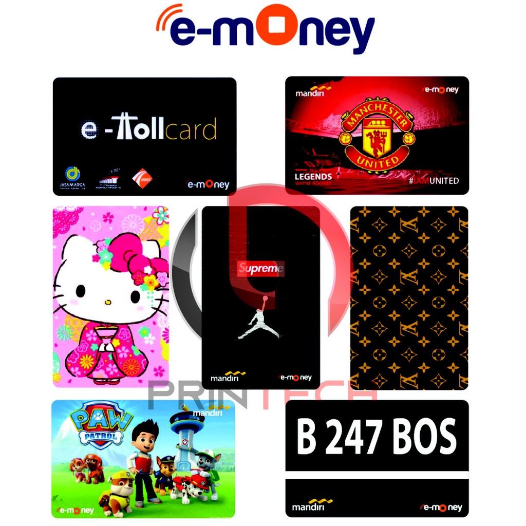 EMONEY Card Custom Print 1 sisi / Kartu EToll Print | Shopee Indonesia