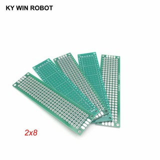 Jual PCB Lubang Prototype PCB bolong 2x8 cm FR4 Fiber Single Layer ...