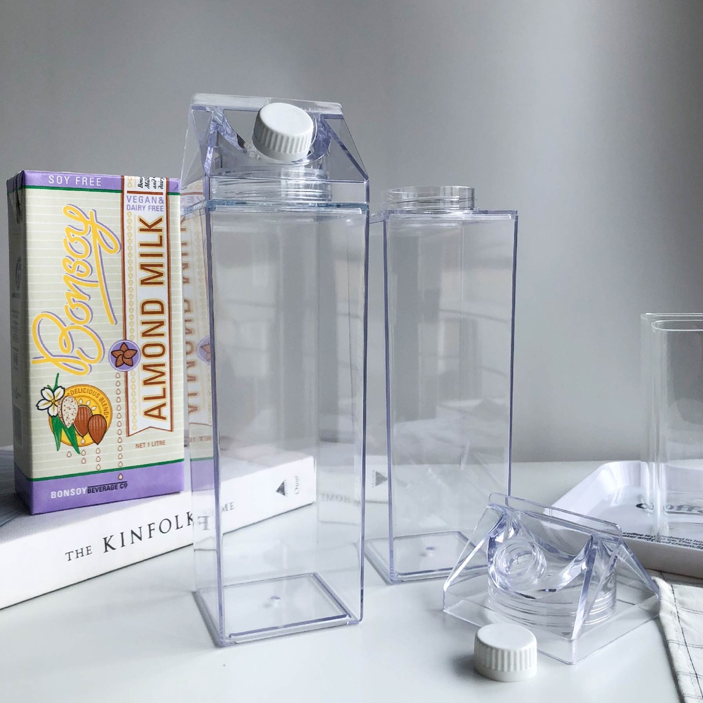 Jual Botol susu plastik pitcher 1 liter - Milk Carton Plastic 1 liter ...