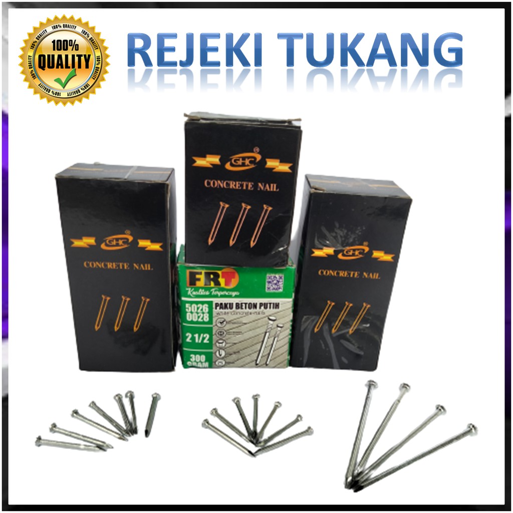 Jual Paku cor / paku beton putih ukuran 1 1/2" , 2" , 2 1/2", 3" & 4 ...