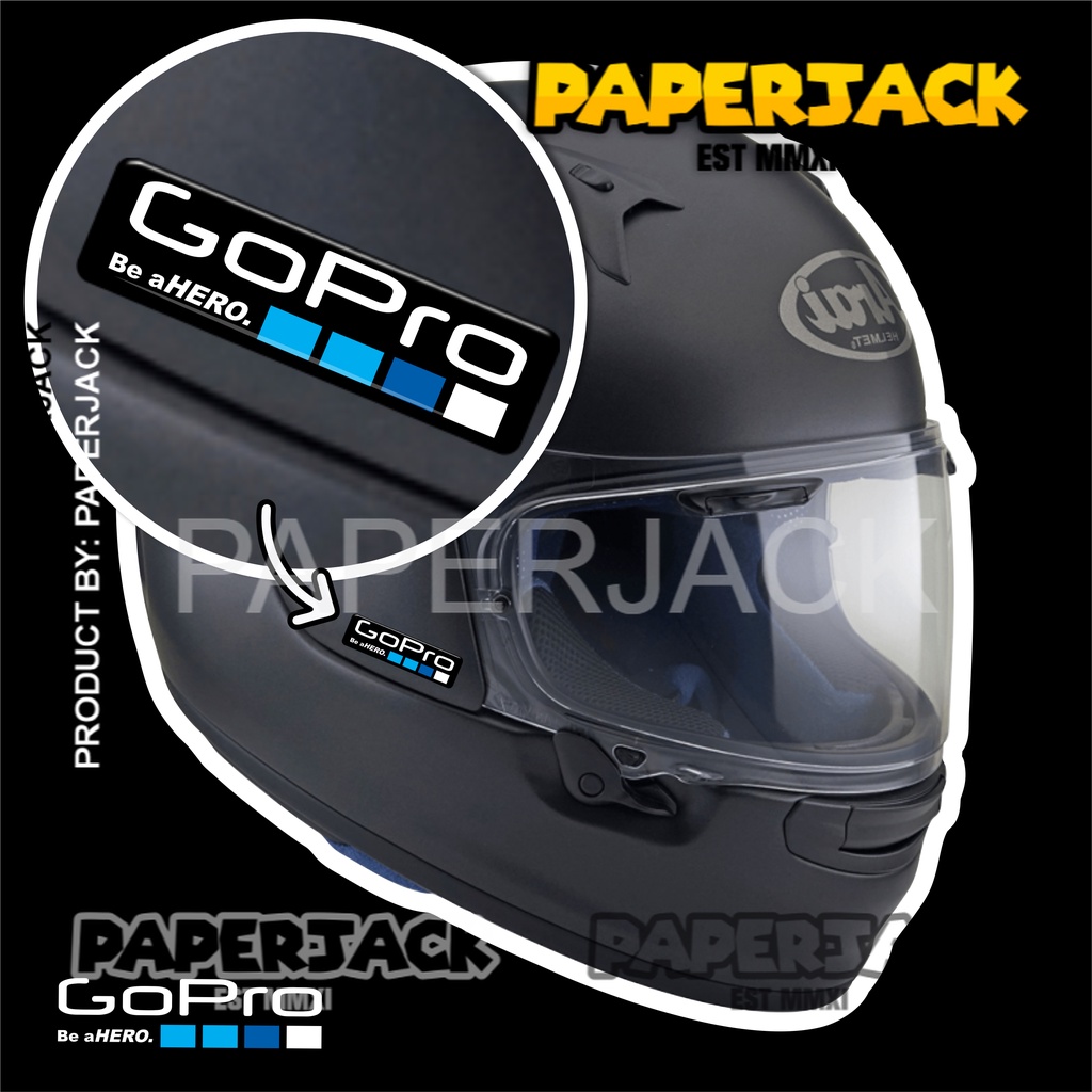 Jual STIKER GOPRO EMBLEM STIKER MOTOR DAN MOBIL LOGO STICKER RESIN ...