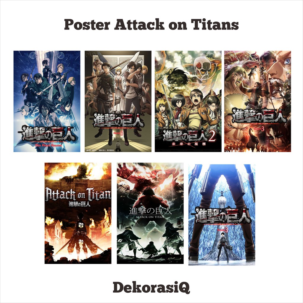 Jual Poster Anime Attack on Titan HD | Shopee Indonesia