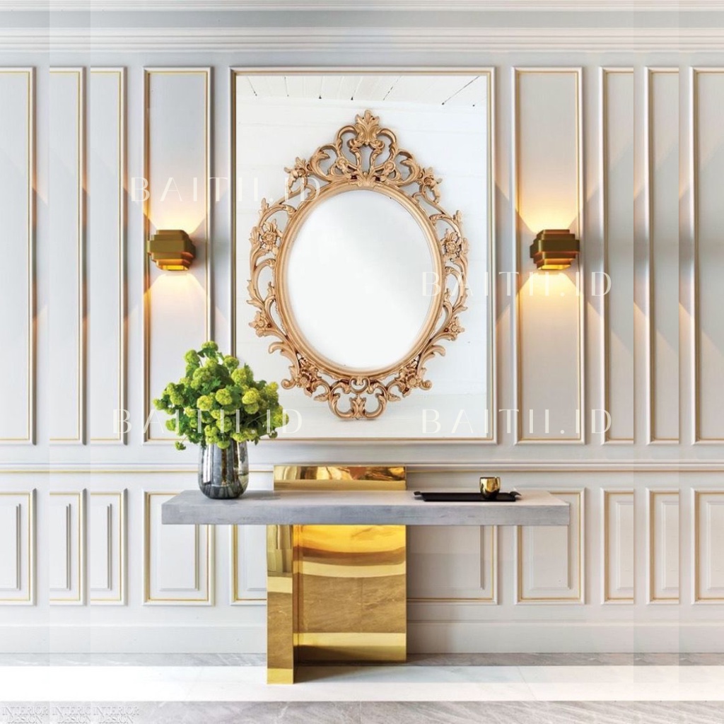 Jual BAITII - SUPPLIER CERMIN GOLD VINTAGE TRAY DINDING MEJA EMAS ...