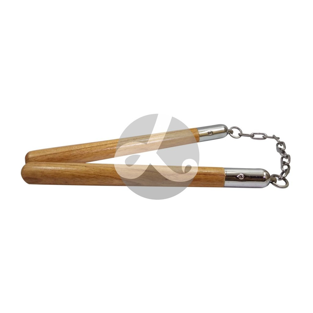 Jual Double Stick Kayu Polos Nunchaku Ruyung Burce Lee Baton Wood ...