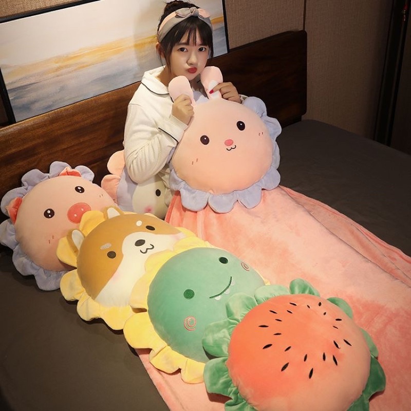 Jual Bantal Boneka Sofa Karakter Sunflower / Bantal Boneka Tidur Lucu ...