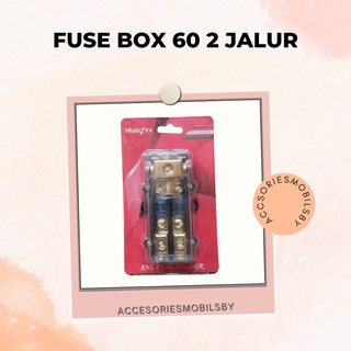 Jual box sekring 60 ampere 2 jalur/fuse box skring audio/box skring ...