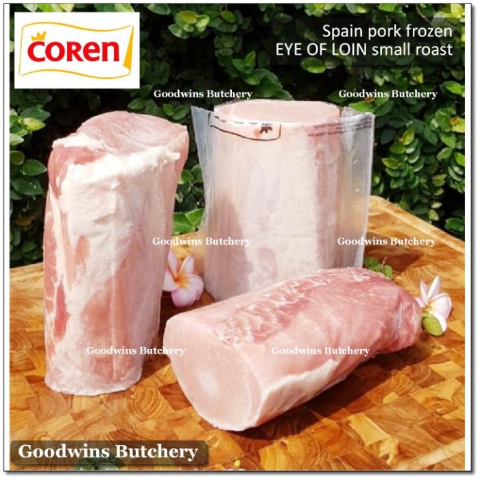 Jual 1.3kg 1pc pork EYE OF LOIN SMALL ROAST CUT frozen Spain Coren ...