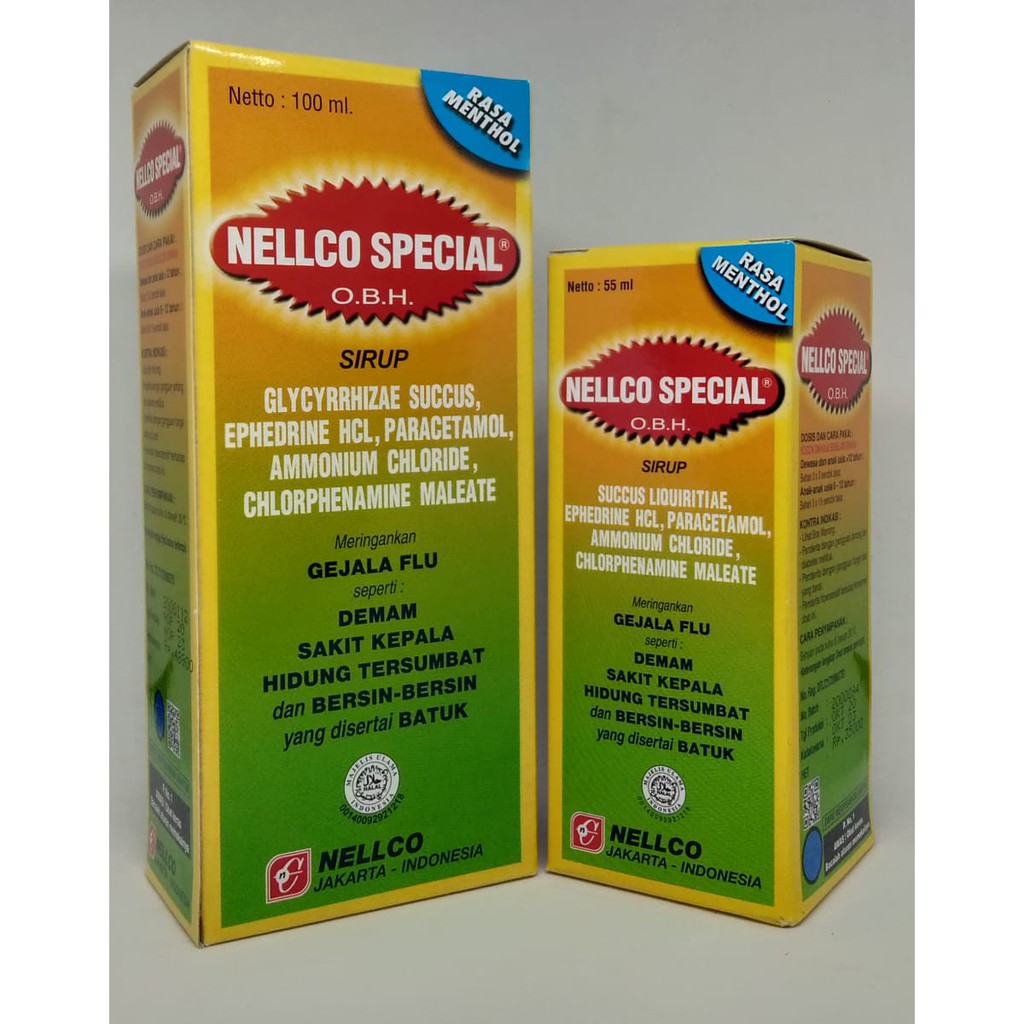 Jual OBH Nellco Special Syrup - Obat Batuk berdahak , disertai Demam ...
