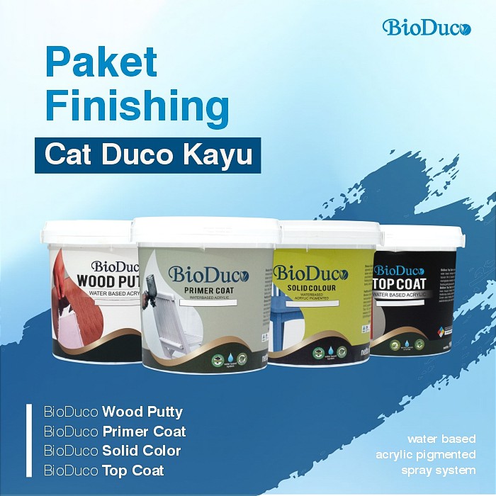 Jual Paket Finishing Duco Kayu Waterbased - BioDuco Plamir Wood Putty ...