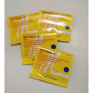 Jual INTUNAL F TABLET / obat untuk demam, pusing, pilek hidung ...