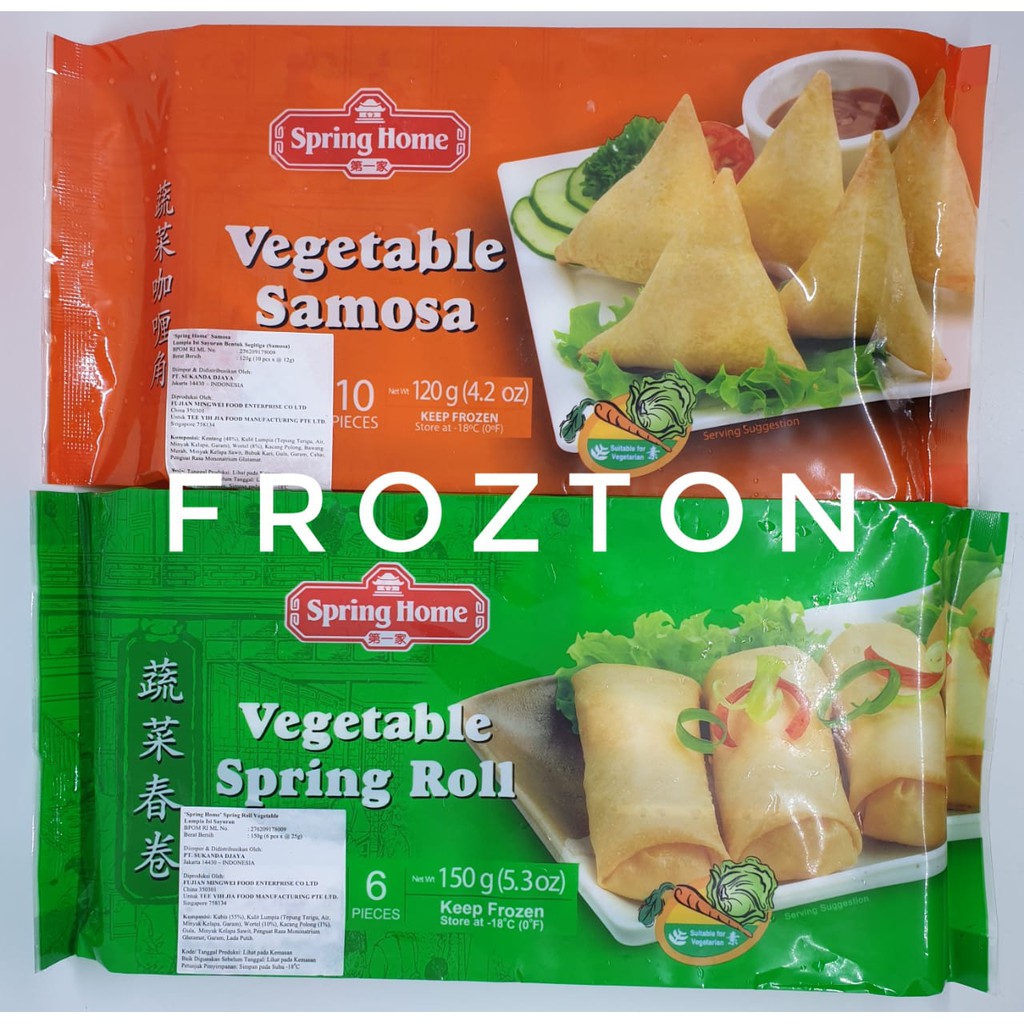 Jual Spring Home Vegetable Samosa Spring Roll Sambosa Lumpia | Shopee ...