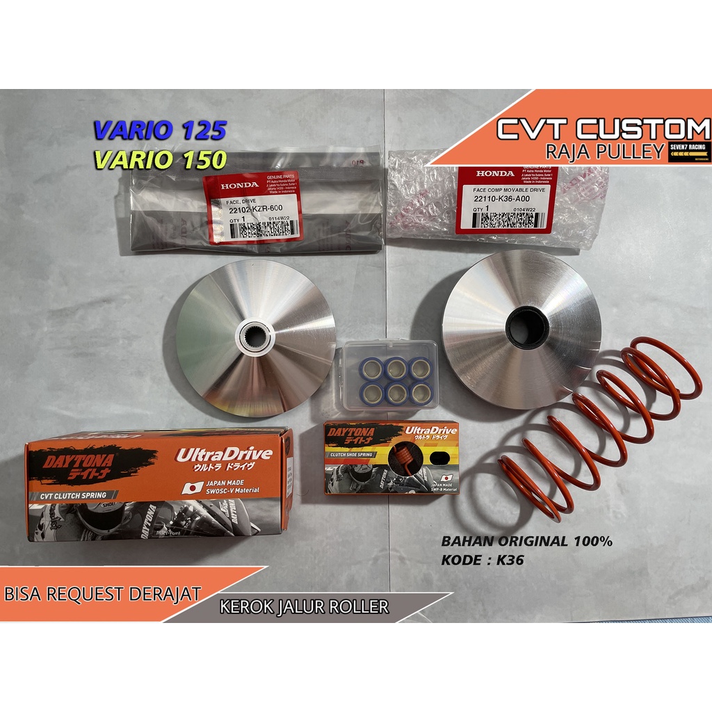 Jual paket Pulley PULY PULI RUMAH ROLLER ROLER CUSTOM UPGRADE Rumah ...