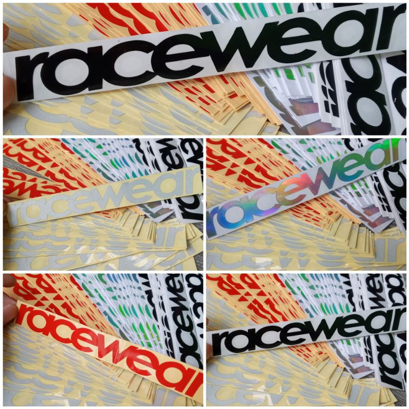 Jual STICKER RACEWEAR CUTTING STICKER CUTTING MOTOR CUTTING STICKER ...
