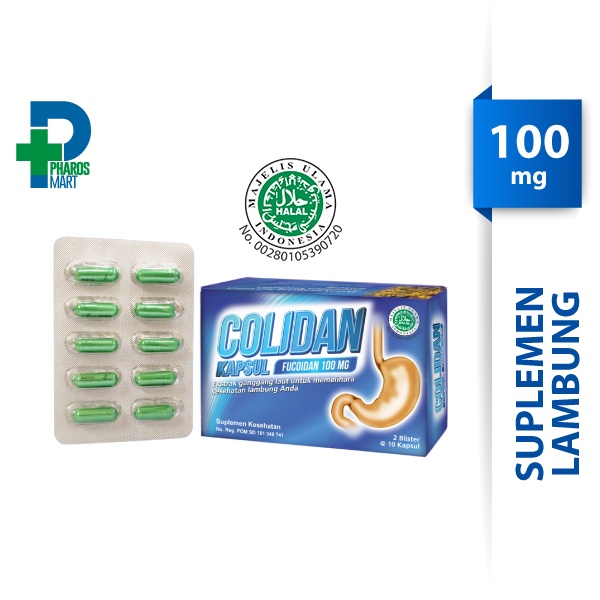 Jual Colidan Fucoidan 100 mg - 1 Blister @ 10 Kapsul Bantu Kesehatan ...