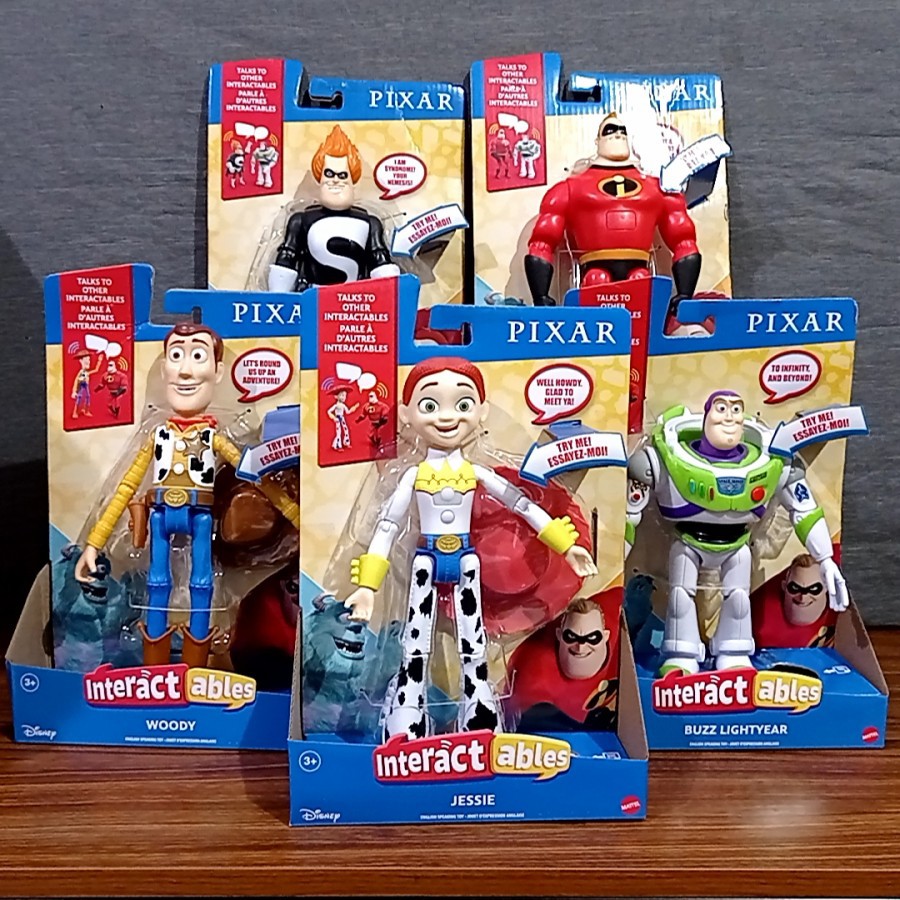 Jual Disney Pixar Interactables Toy Story and Incredibles Talking ...