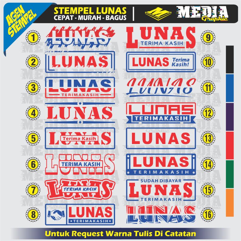 Jual CAP LUNAS / STEMPEL LUNAS / STEMPEL LUNAS KOTAK / STEMPEL CUSTOM ...