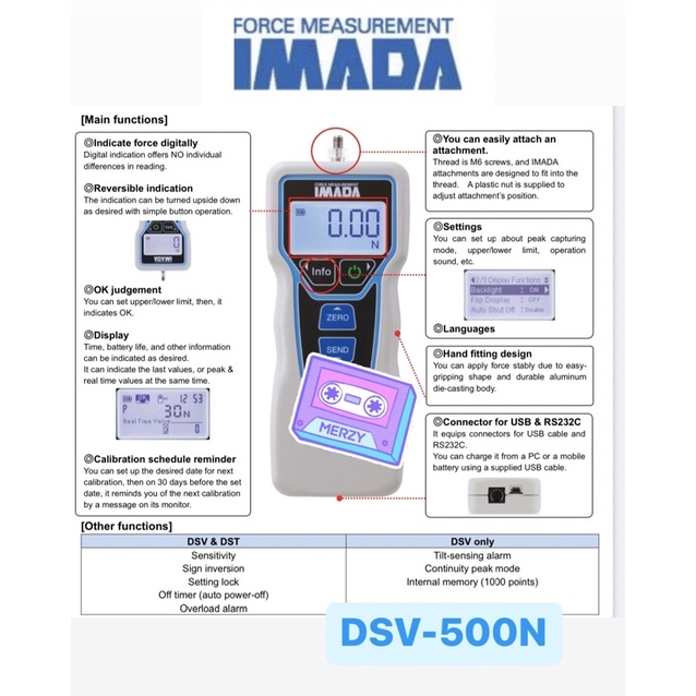 Jual Imada Digital force gauge DSV/DST original merzy | Shopee Indonesia