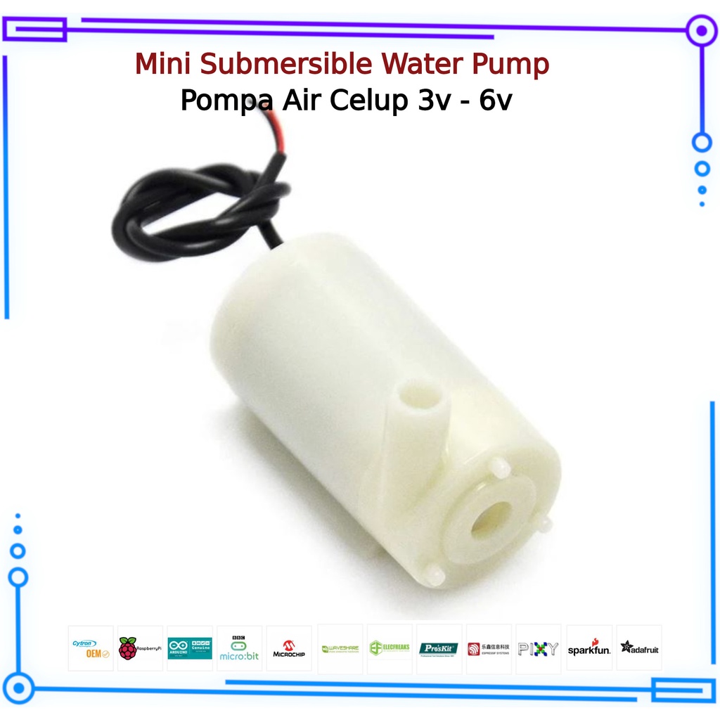 Jual Mini Submersible Water Pump Motor Pompa Air Celup Brushless DC 3v ...