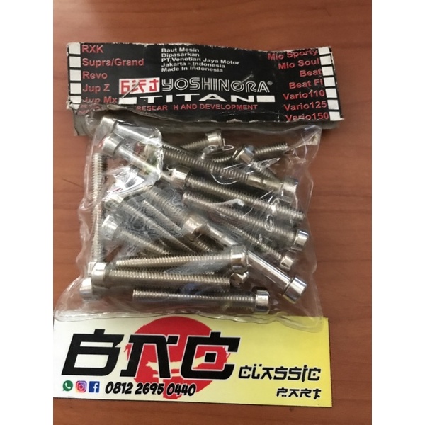Jual baut set L stenlis buat blok kanan kiri set Tiger ,mp,dan Gl pro ...