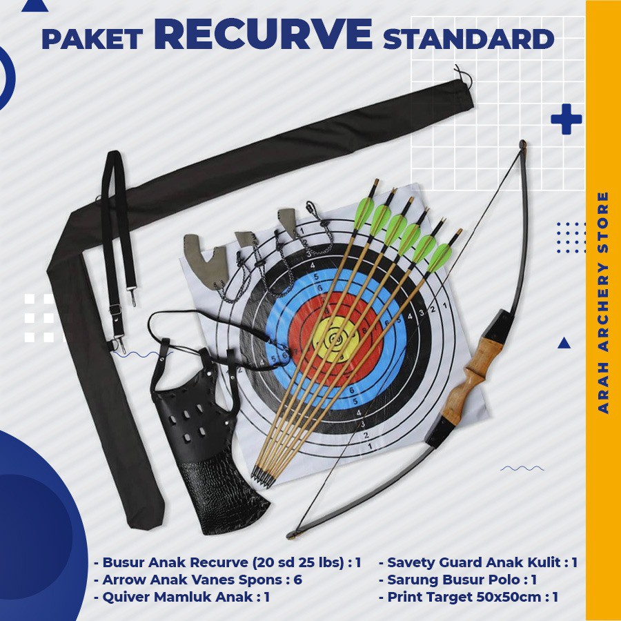 Jual Paket Busur Recurve Standard | Shopee Indonesia
