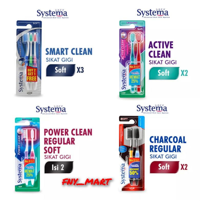 Jual SYSTEMA Sikat Gigi Smart Clean 3pcs | Shopee Indonesia
