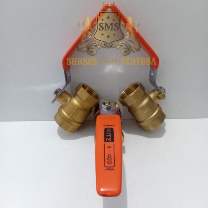 Jual BALL VALVE KITZ KUNINGAN 1" INCH BALLVALVE/STOP KRAN HARGA DISCOUNT | Shopee Indonesia