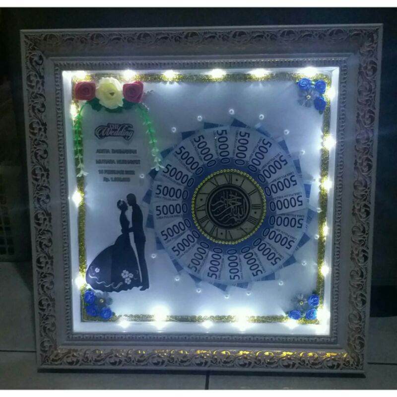 Jual MAHAR NIKAH SILUET PENGANTIN/BINGKAI MAHAR NIKAH SIMPEL MURAH ...