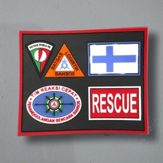 Jual patch rubber logo tagana - rescue - trc - taruna siaga bencana ...