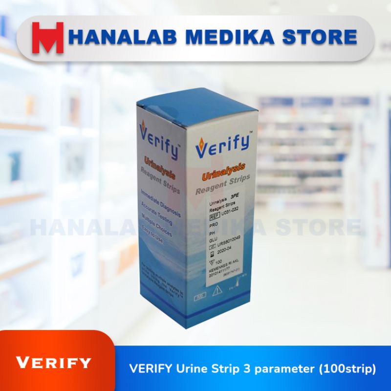 Jual Verify Strip Urine 3 Parameter 100strip | Shopee Indonesia