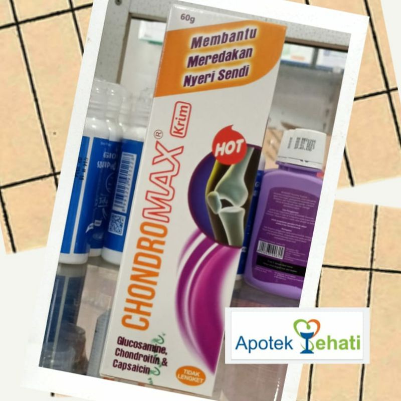 Jual Chondromax Hot Krim 60 gram Membantu Meredakan Nyeri Sendi ...