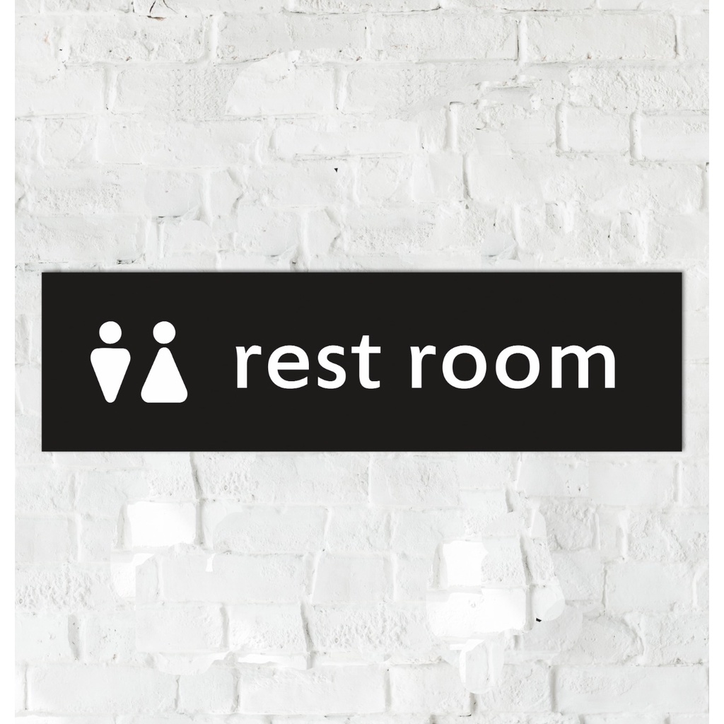 Jual Sign Rest room Akrilik Elegan | Akrilik Wc Toilet Elegan| Akrilik ...