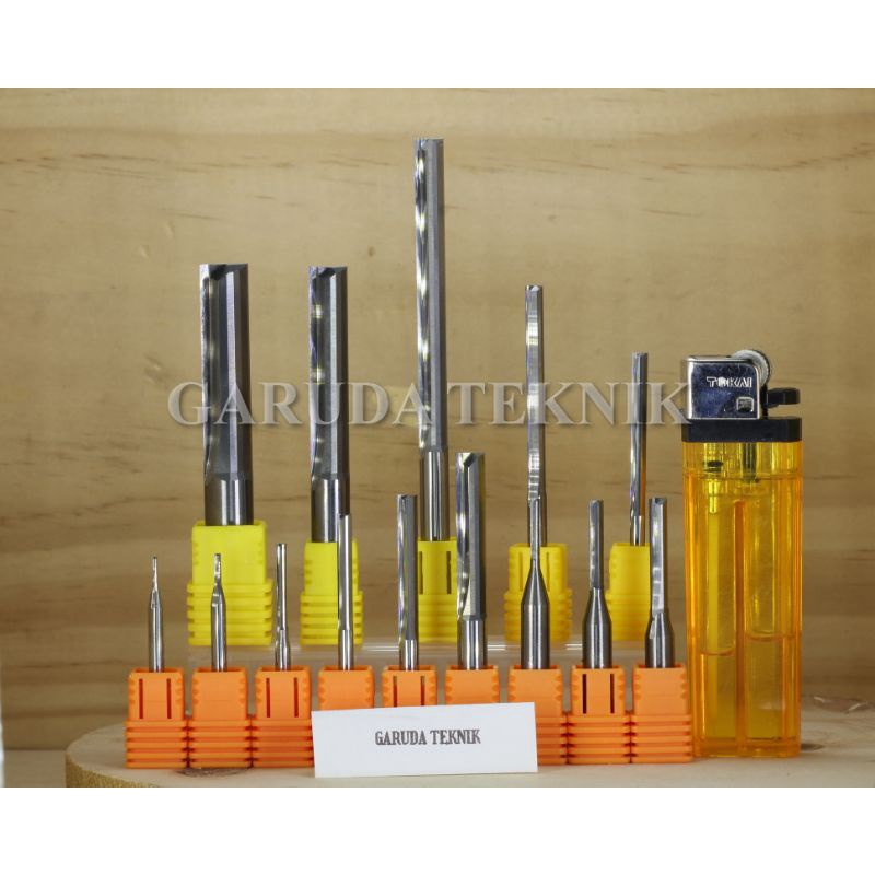 Jual Mata ROUTER CNC 2Flute Straight Flute tungsten carbide endmill MDF ...