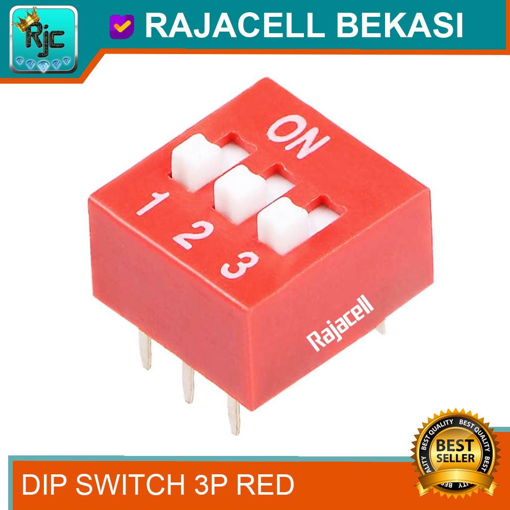 Jual DIP Switch 3P 3channel DIL Flat Dial Switch 2 54mm Pitch | Shopee Indonesia