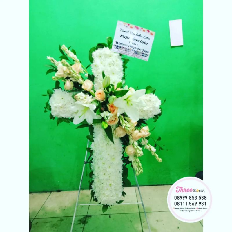 Jual Karangan Bunga Salib Duka Cita Bunga Salib Bunga Salib Dan