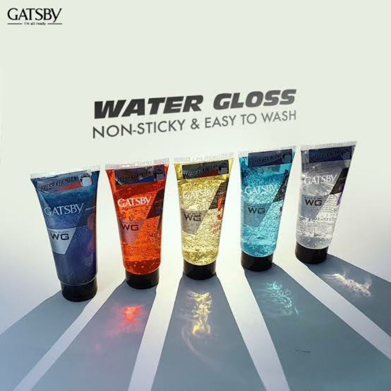 Jual GATSBY WG Water Gloss Hair Styling TUBE - 100 gr | Shopee Indonesia