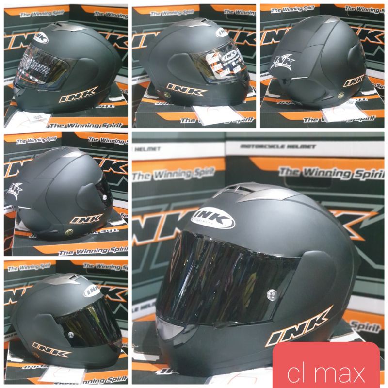 Jual HELM INK CL MAX HITAM DOFF / HELM INK FULL FACE ( ONGKIR 2 KG ...