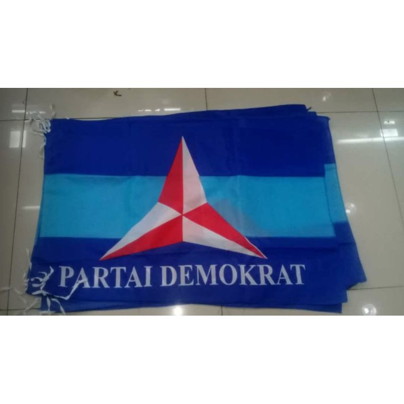 Jual BENDERA PARTAI DEMOKRAT UKURAN 60x90 cm isi 100pcs | Shopee Indonesia