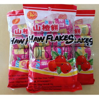 Jual San Zha Pian isi 10/ Manisan Buah Haw Flakes permen jadul 100 g ...
