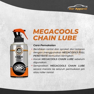 Jual Chain Lube Megacools Oren Pelumas Rantai WD Mobil Motor 300ML ...