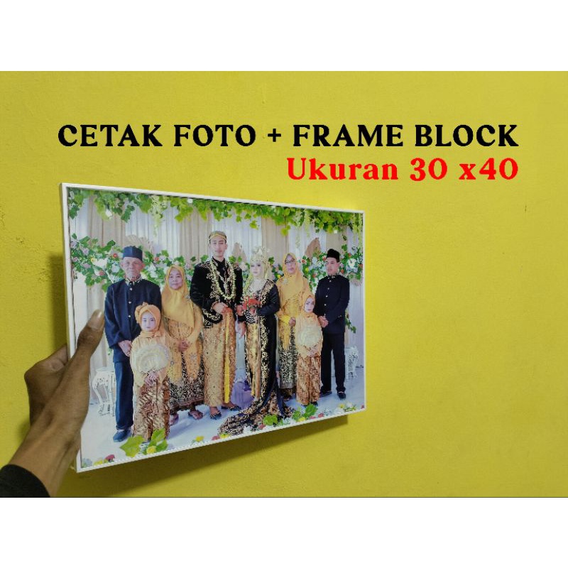 Jual Cetak Foto + Frame Block | Shopee Indonesia