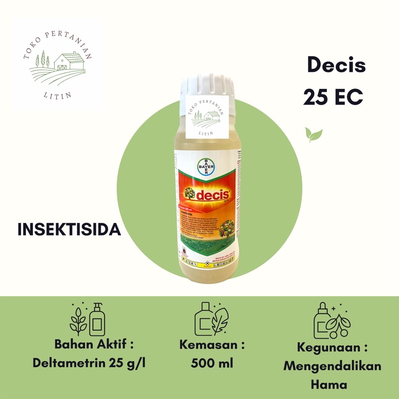Jual Decis 25 EC - 500 ml (Insektisida) Mengendalikan Hama Tanaman ...