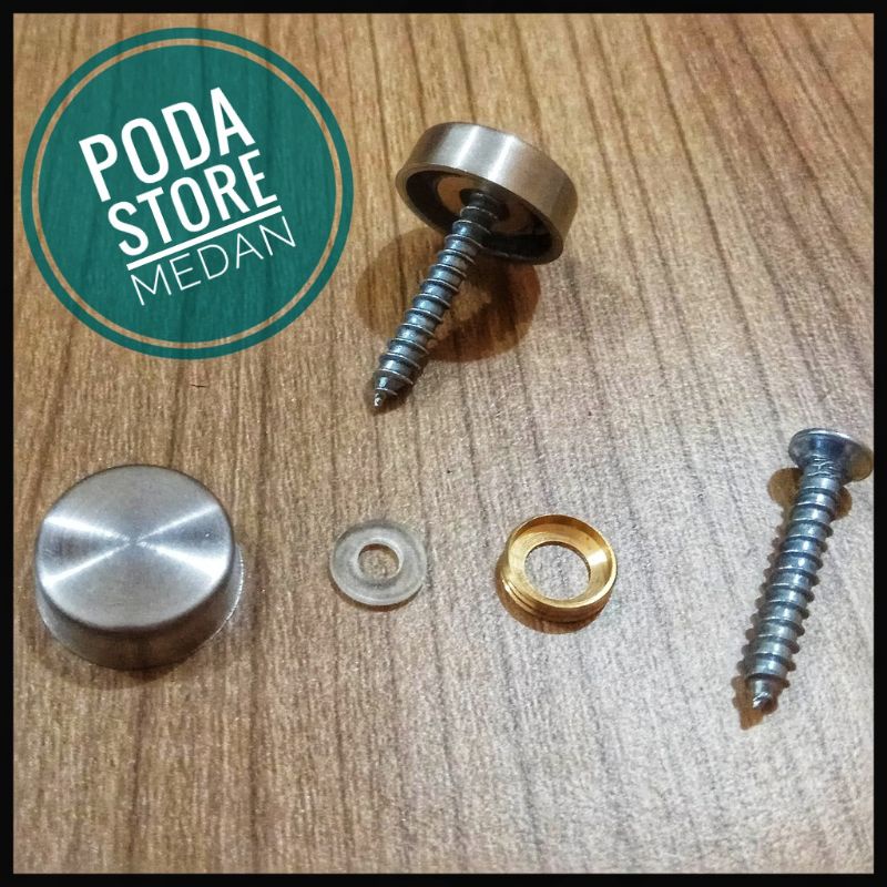 Jual Skrup Akrilik / skrup kaca stainless | Shopee Indonesia