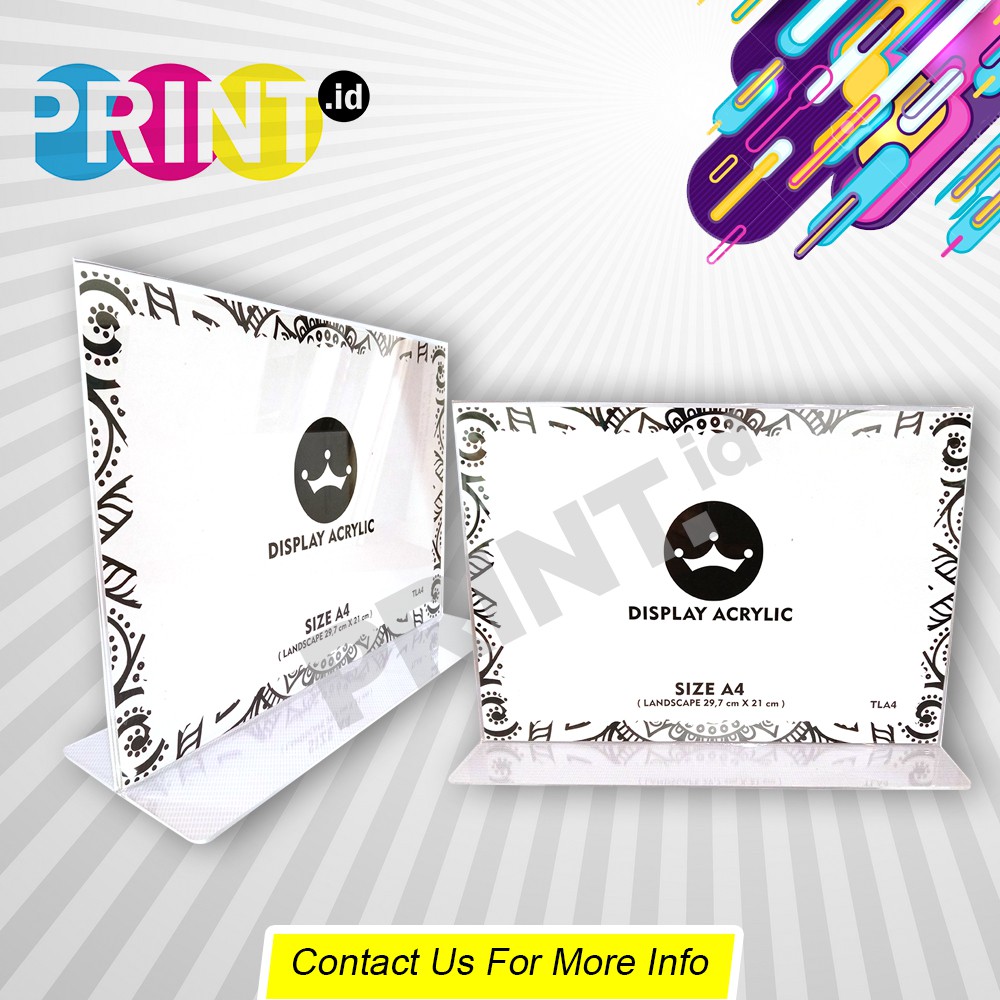 Jual AKRILIK BROSUR/DISPLAY AKRILIK A4 / TYPE T LANDSCAPE | Shopee ...