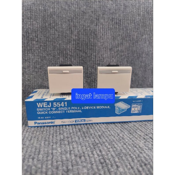 Jual Mata Saklar Panasonic WEJ 5541 Wide Series Putih | Shopee Indonesia
