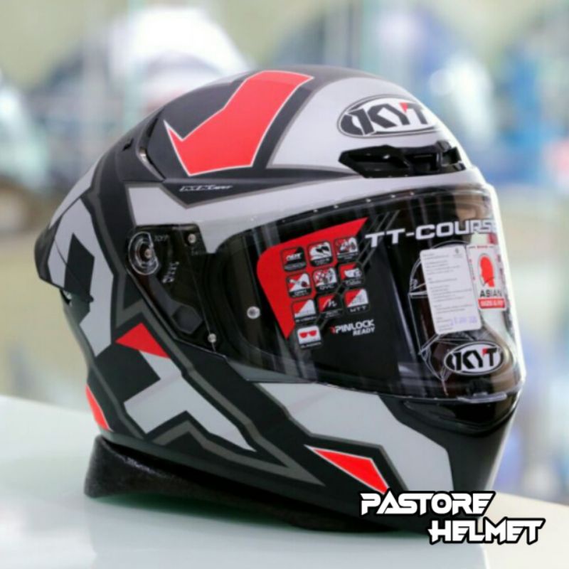 Jual Helm KYT TT Course Electron Red Original / TTC Electron Red / Produk Original KYT | Shopee ...