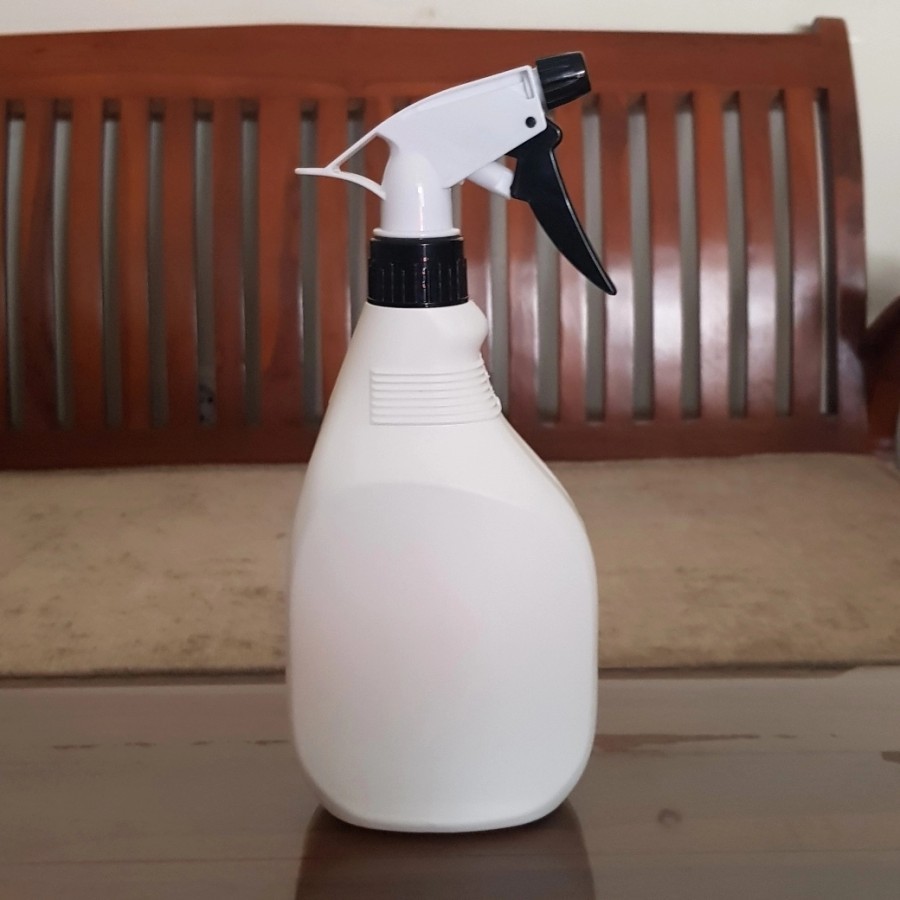 Jual Botol Putih Hdpe Spray 500ml Tutup Hitam Putih l Botol Kispray Tigger 500 ml l Botol ...